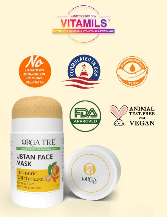 Orgatre Ubtan Face Stick Mask | Reveal Glowing Skin Naturally – Orgatre.com