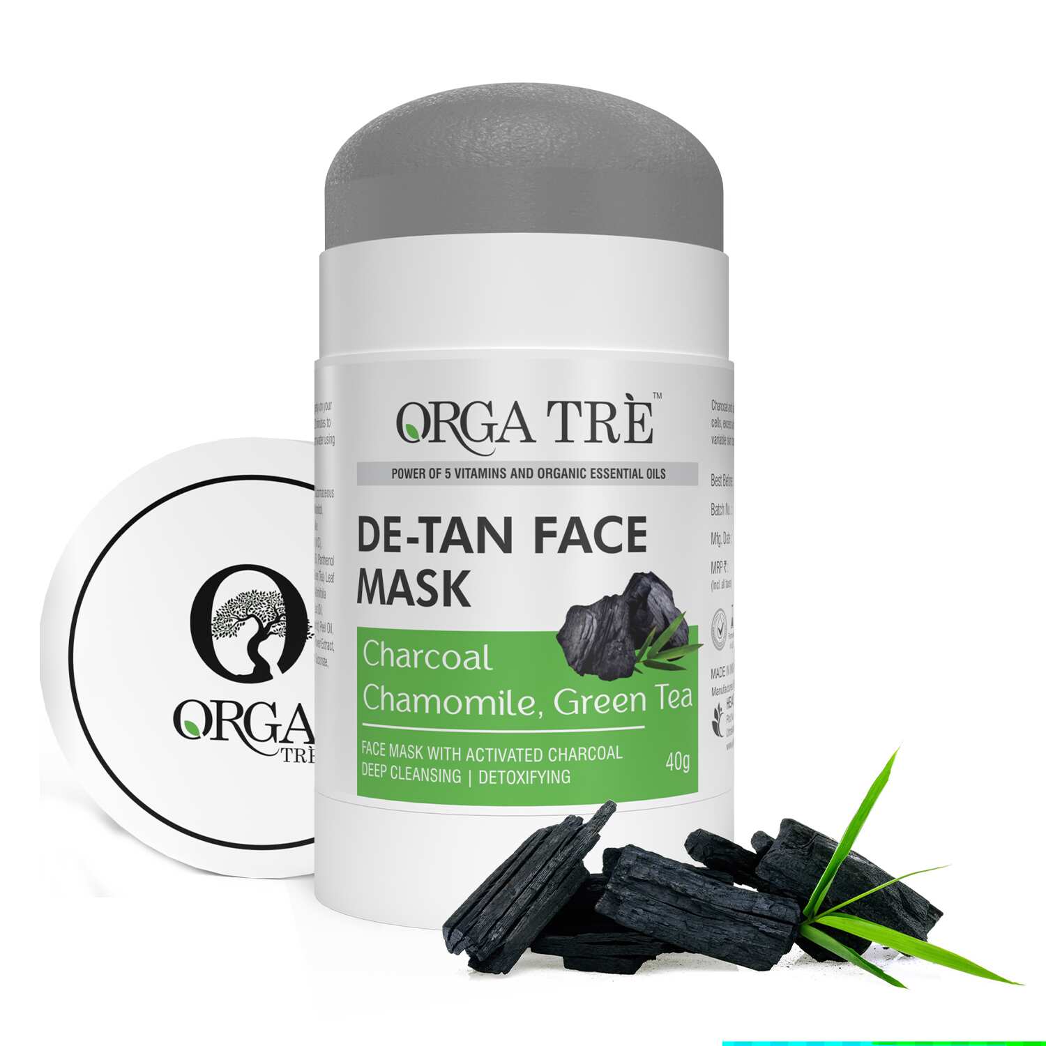 Buy Charcoal De-Tan Face Mask Stick | Tan Removal Face Pack – Orgatre