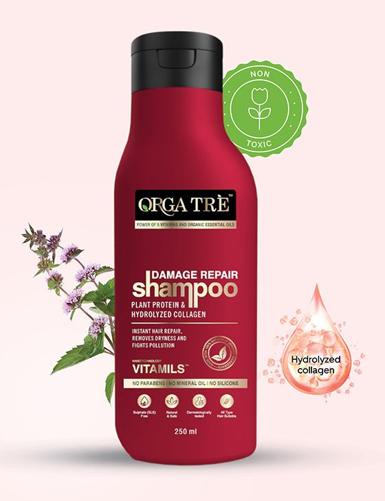 Orgatre Damage Repair Shampoo | Restore and Repair Damaged Hair ...