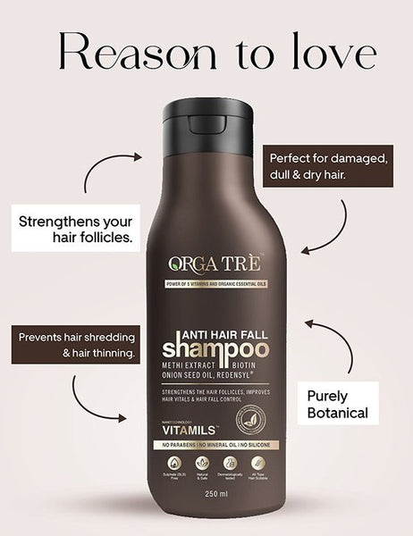 Orgatre Anti Hair Fall Shampoo | Fight Hair Loss and Promote Growth ...