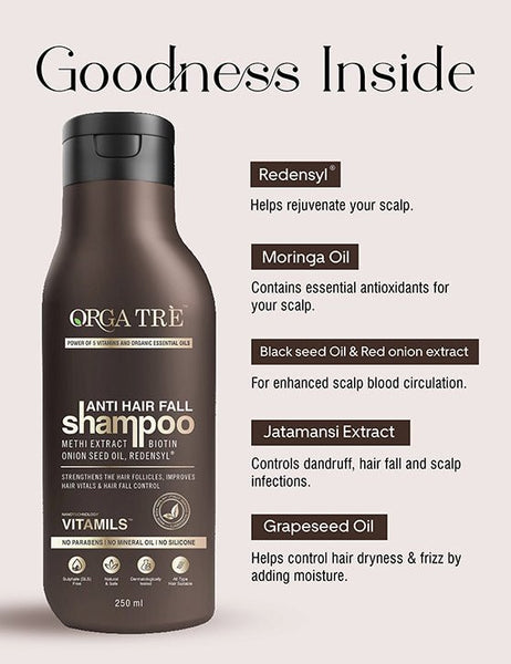 Orgatre Anti Hair Fall Shampoo | Fight Hair Loss and Promote Growth ...
