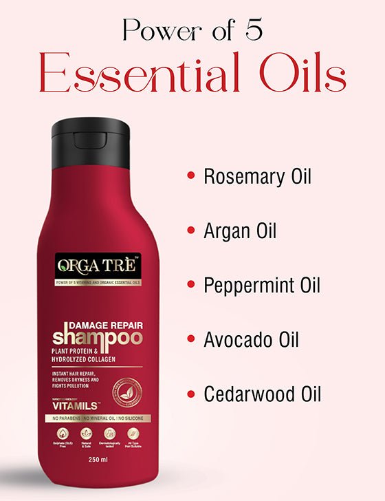 Orgatre Damage Repair Shampoo | Restore and Repair Damaged Hair ...